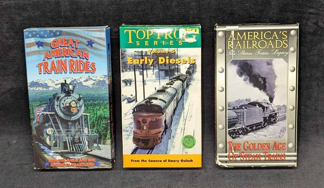 3 Great American Train Ride Early Diesels America's Railroads Vhs Tapes ...