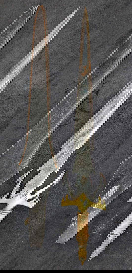 Vintage Decorative Fantasy Shard Sword With Scabbard Auction