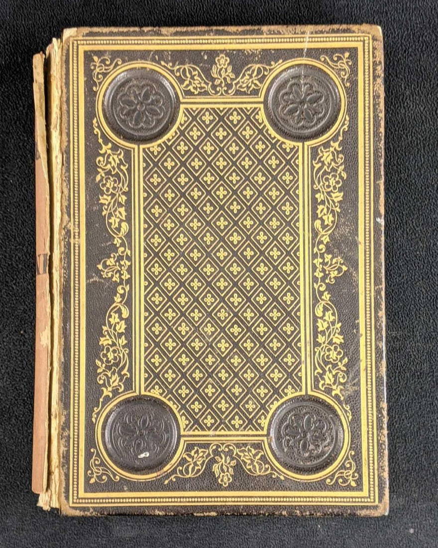 Antique Book Leaflets Of Memory 1852 Annual Printing Auction
