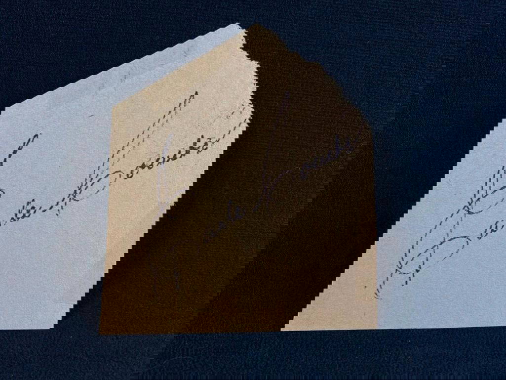 Cut, Signed Earle Combs Auction