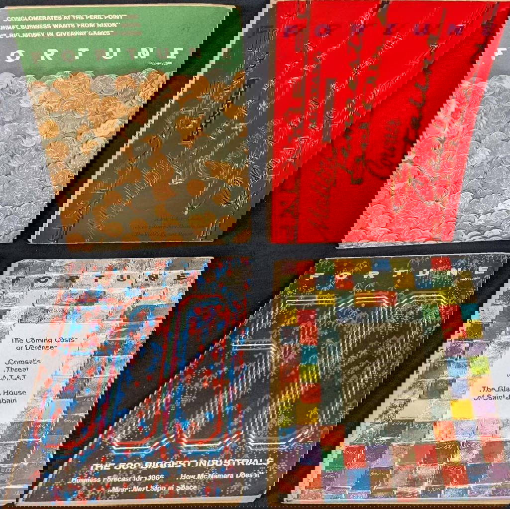 Vintage Fortune Magazine 10 Issues 70s 60s Auction