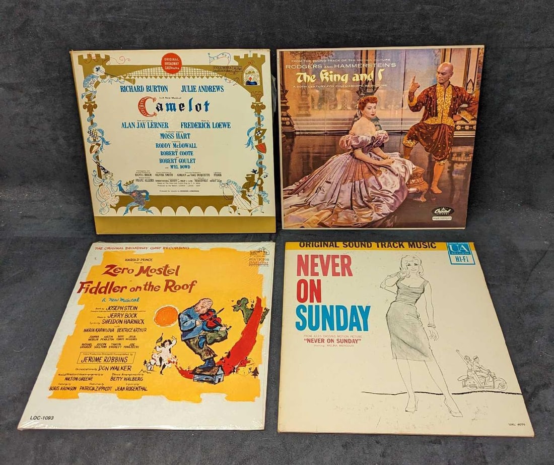 Fiddler On The Roof Camelot The King And I Never On Sunday Lps Auction