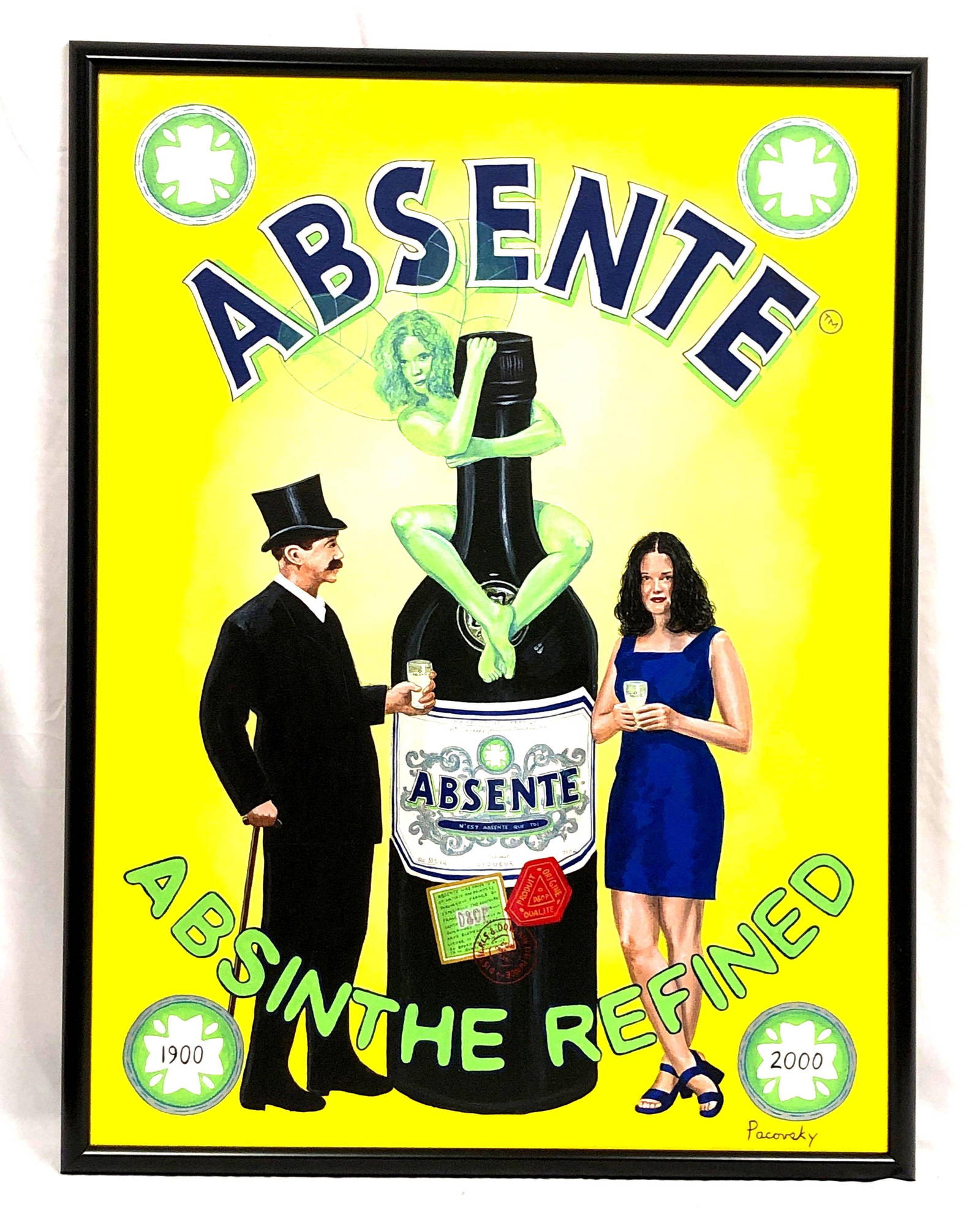 John Pacovsky & Absente / Absinthe - Commissioned, Signed, Framed ...