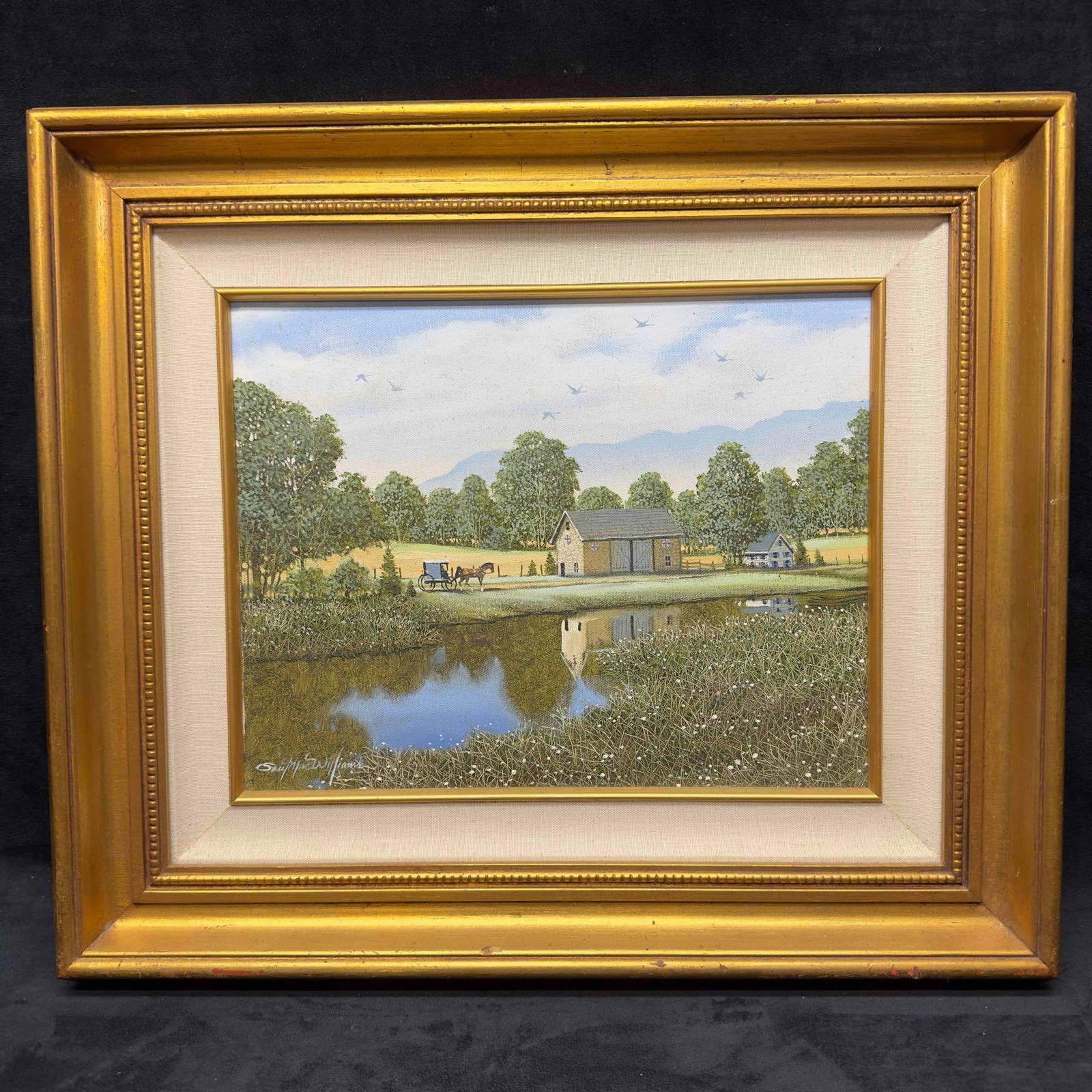 Paul Macwilliams Summer Landscape Oil Painting Artist Signed Framed ...