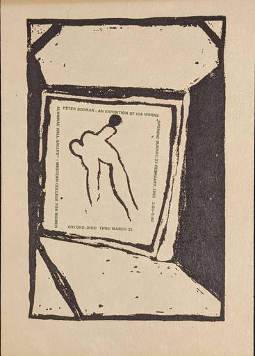 Vintage Peter Bodnar Art Gallery Showing Mini Print