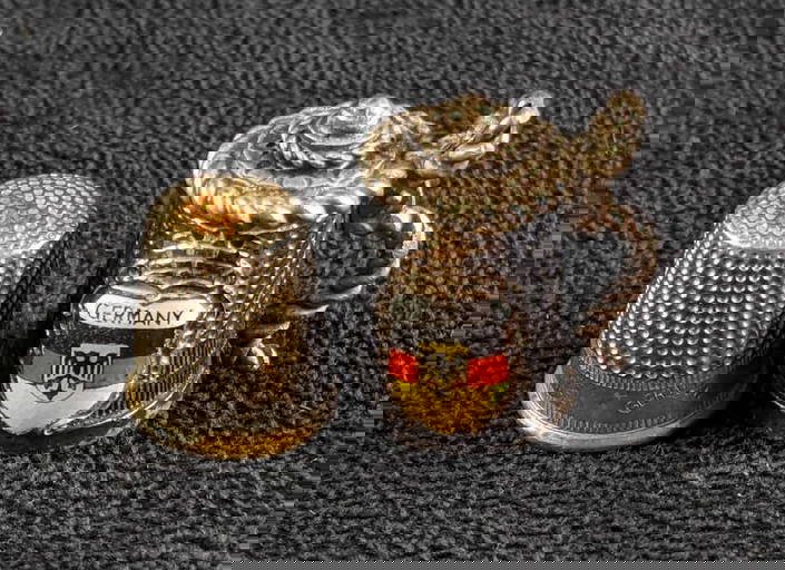 Sterling Silver Thimbles From Germany