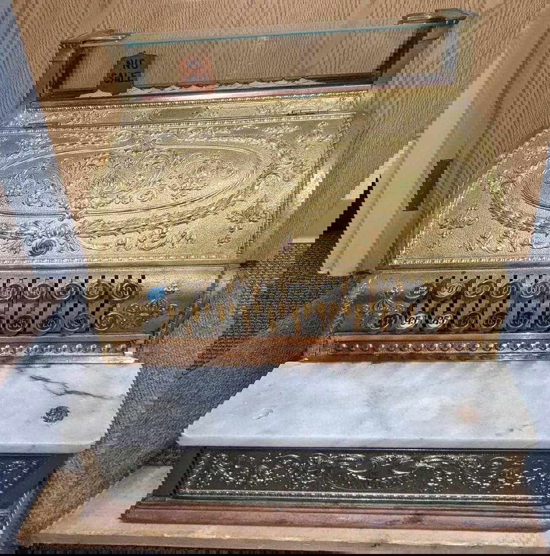 Antique National Brass Cash Register R23 Auction