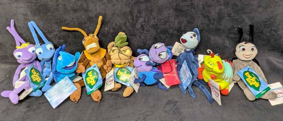 Disney Bugs Life Mulan Cricket Bean Bags Lot Of 10 Auction