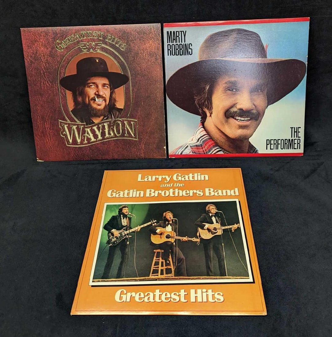 3 Waylon Jennings Marty Robbins Larry Gatlin Lps - Jul 10, 2025 | Rapid ...