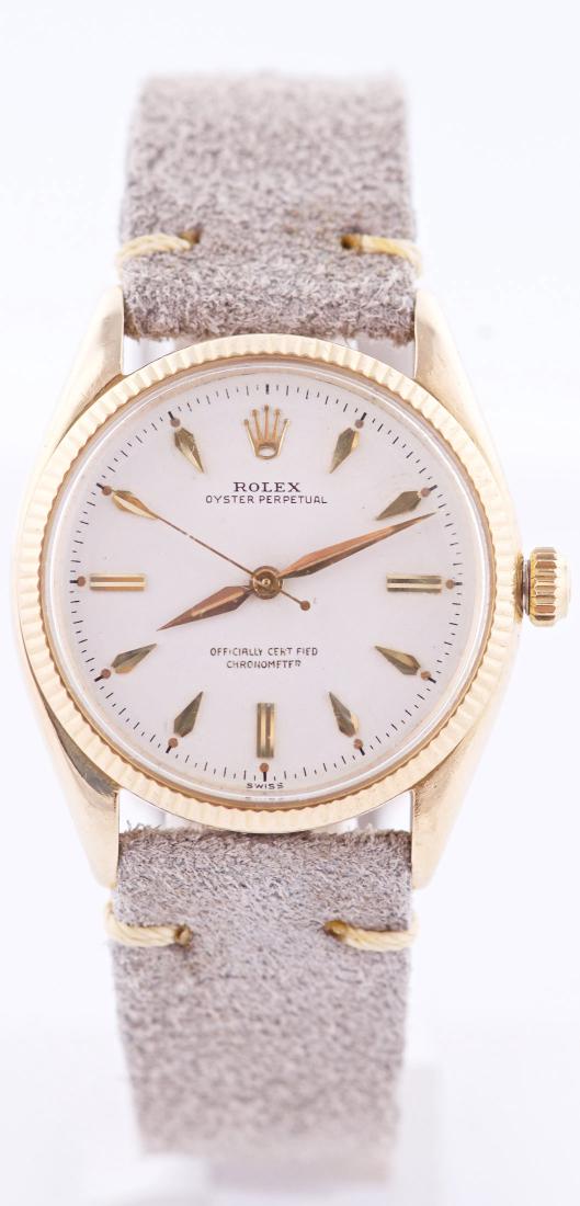 Vintage 18k Gold Rolex Oyster Perpetual "coin Edge"