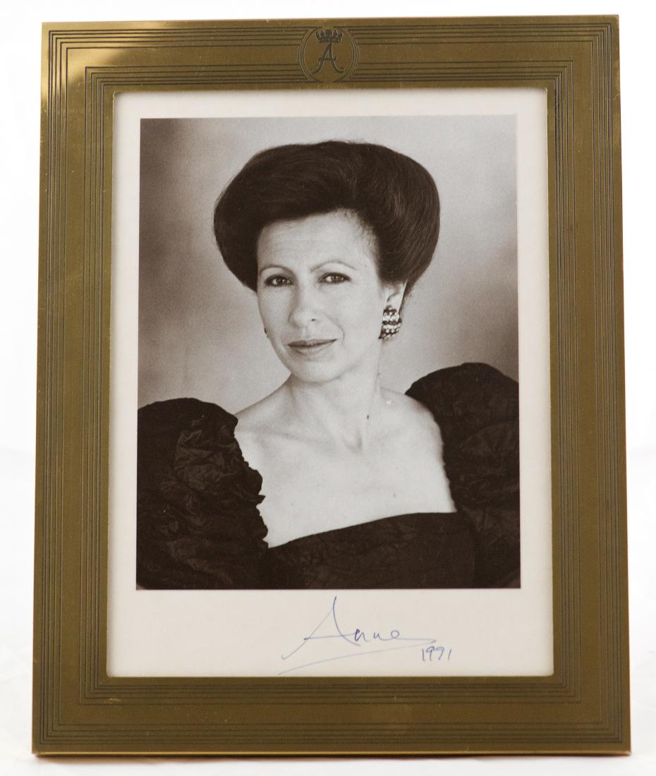 A signed picture of HRH the Princess Royal Anne 1991