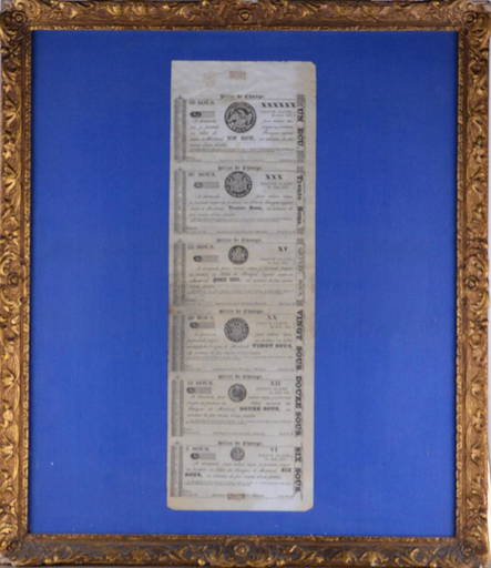 Louis Perrault (1807 1866) (canada) Bons De Marchand