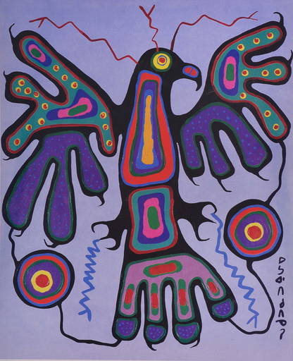 Morrisseau, Norval H. Blue Thunderbird