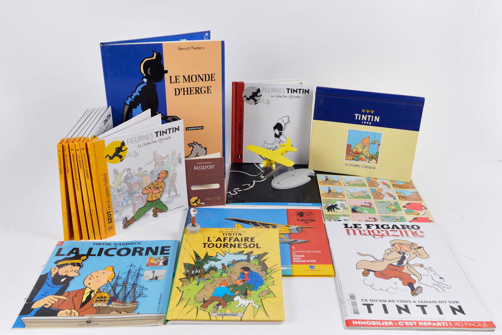 George Rémi, Dit Hergé Lot Of Books And Magazines