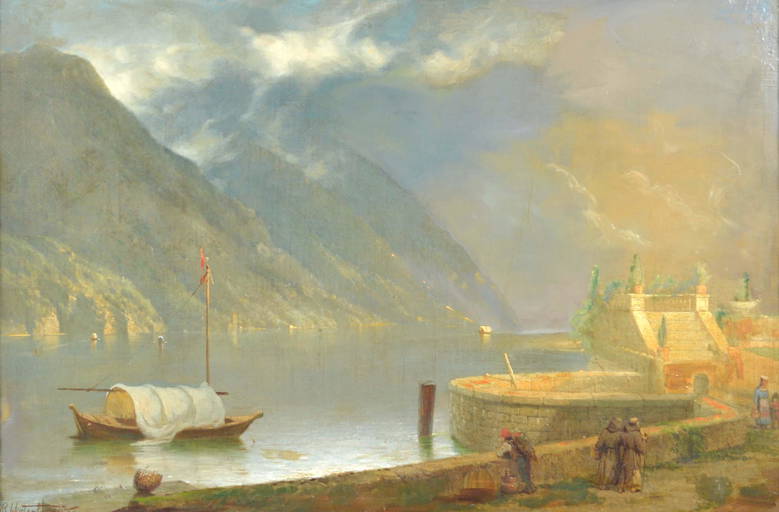 Unterberger, Franz Richard Barque Près Du Quai