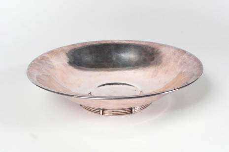Handmade Hammered Silver Bowl