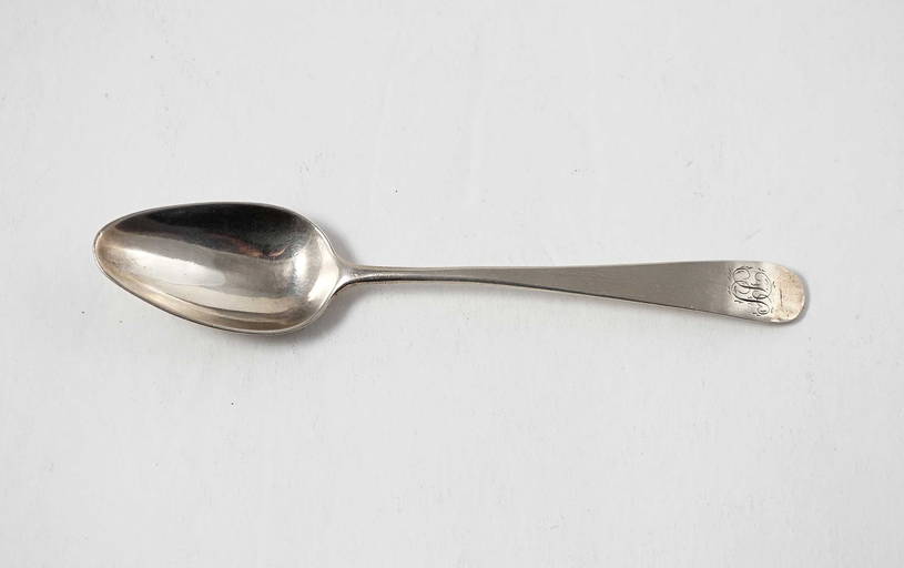 Montreal 1767 1809 5 1/2 Inch Silver Spoon By Robert