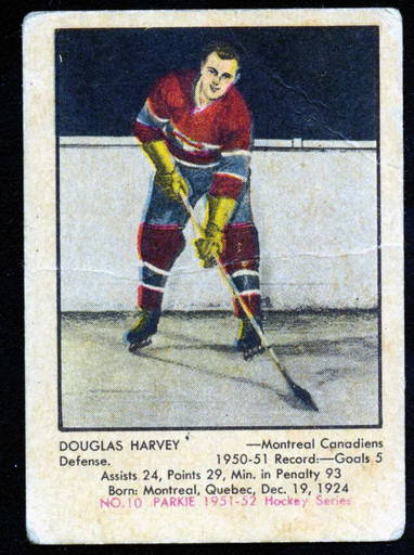 Parkhurst rookie card from Doug Harvey #2 (1951-52) - Feb 22, 2022 ...