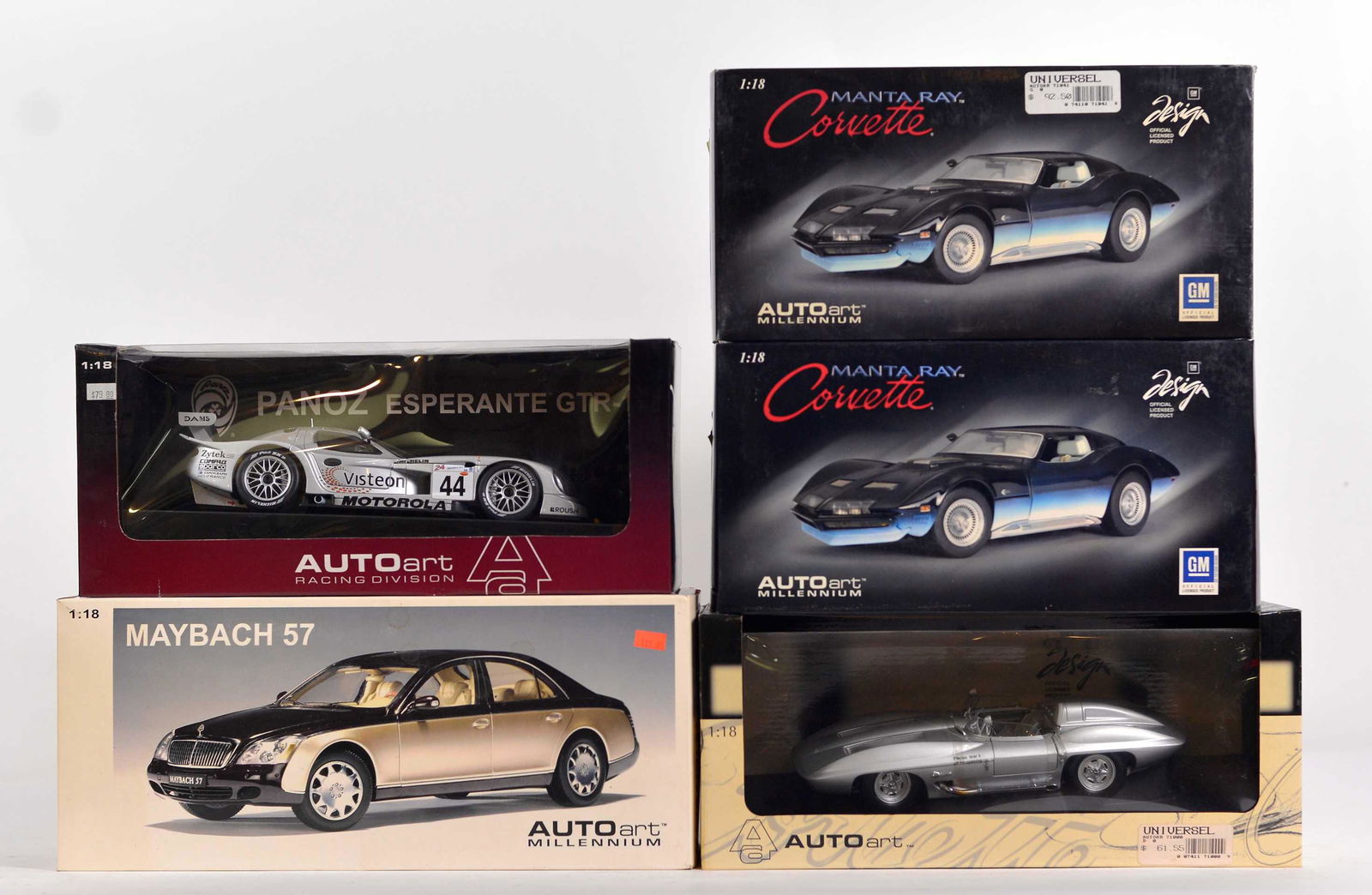 AutoArt - 5 Die cast metal cars 1:18 models - c.1990-2000 - Apr 12 ...
