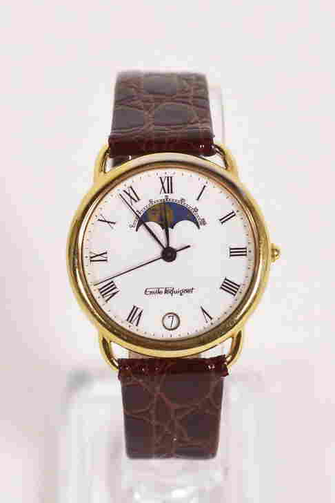 Emile Pequignet - Laminated Gold Quartz Watch For Men Auction