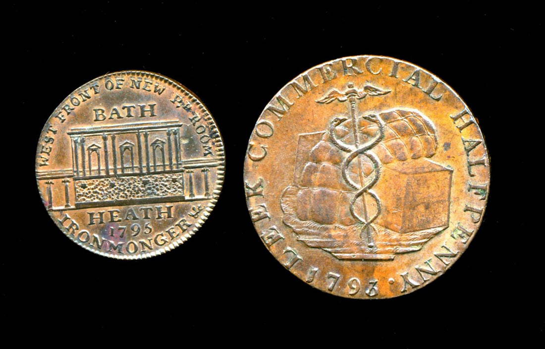 Great Britain Token 1793-1795. A Pair Of Dalton & Hammer, Extra Fine ...