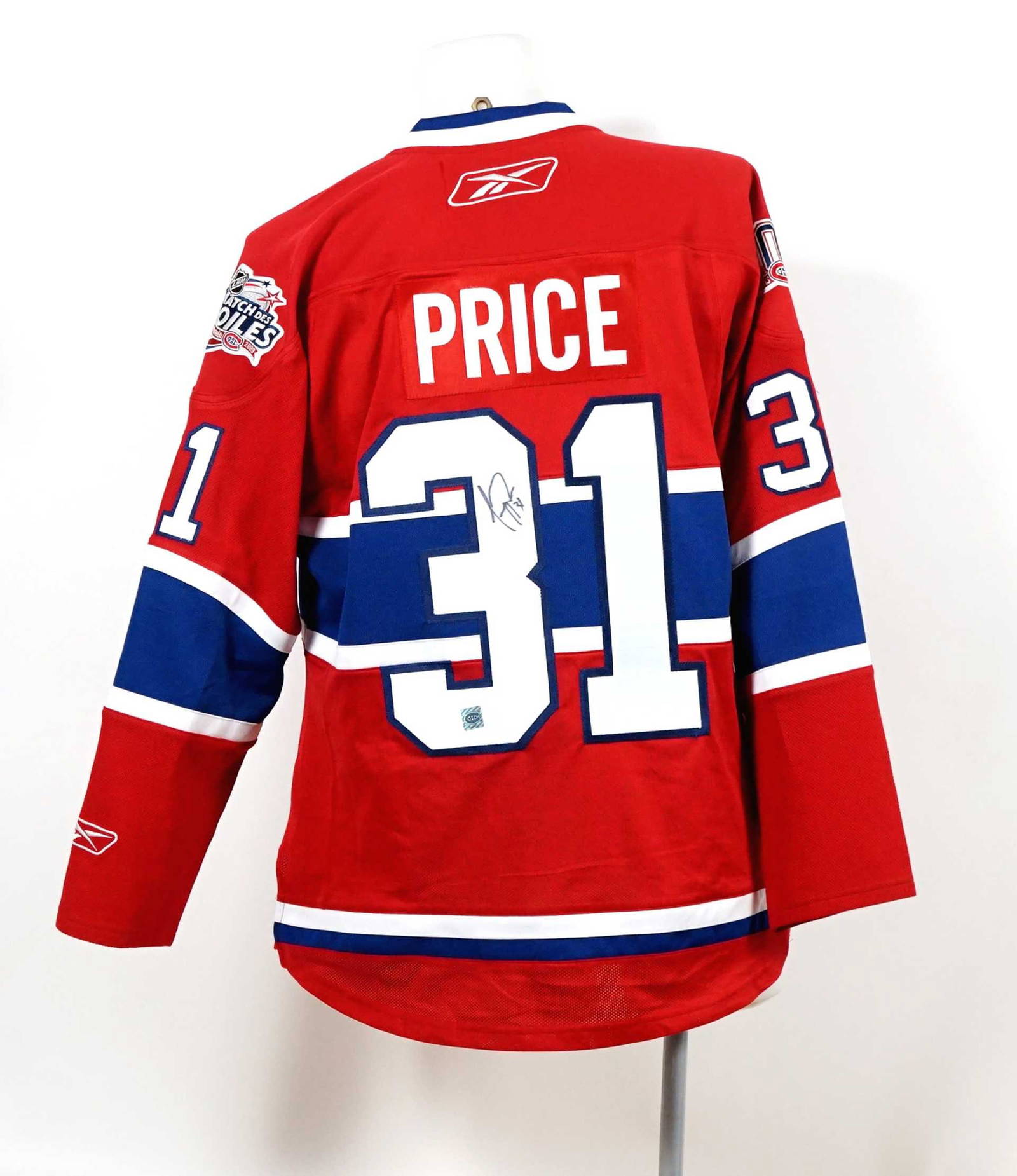 Reebok Carey Price Autographed Jersey Auction