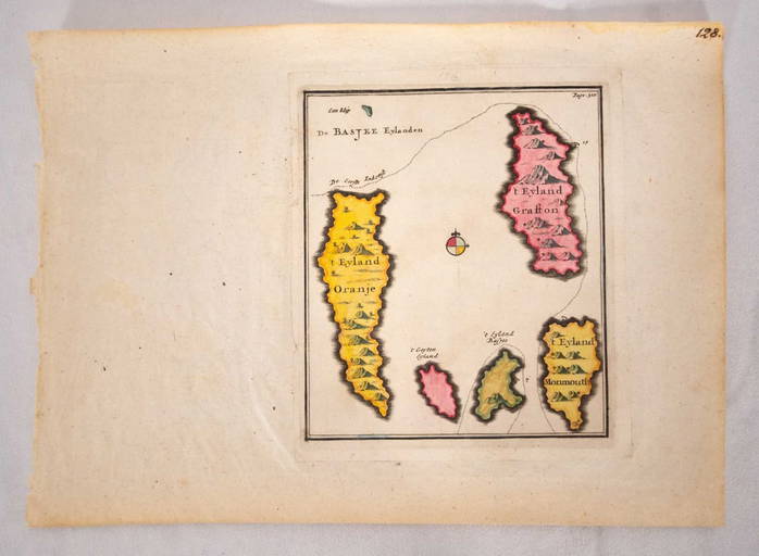 Dampier, William, Antique Map Of Debasse Eylanden C1771