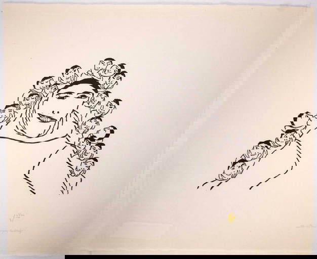 Inuit Engraving Kayuryuk, Samson Giant 1972