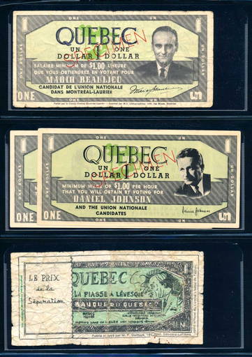 Canada 1960 1980 A Lot Of 10 Political Banknotes