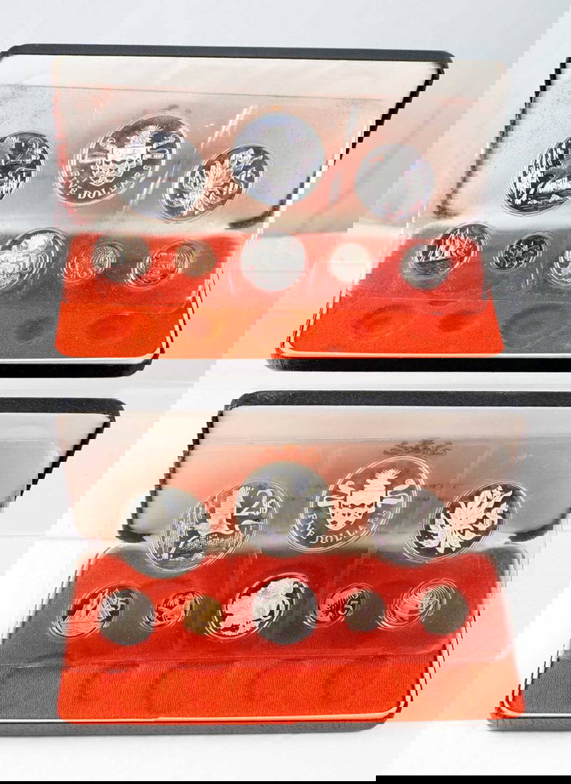 Cayman Islands 1973-1974 A Lot Of 2 Year Sets Proof Auction