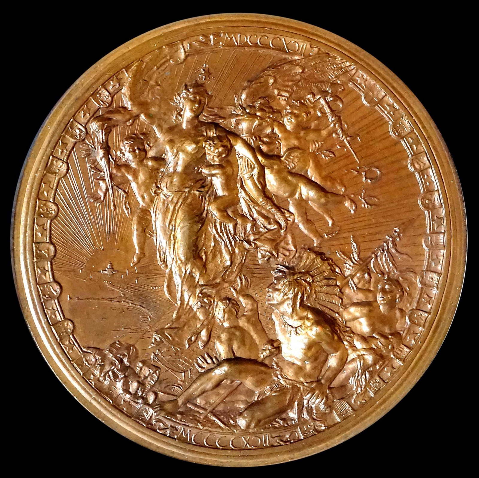 Usa Medal 1892 Columbian Expo Bronze Ngc Ms-66 Bn Auction