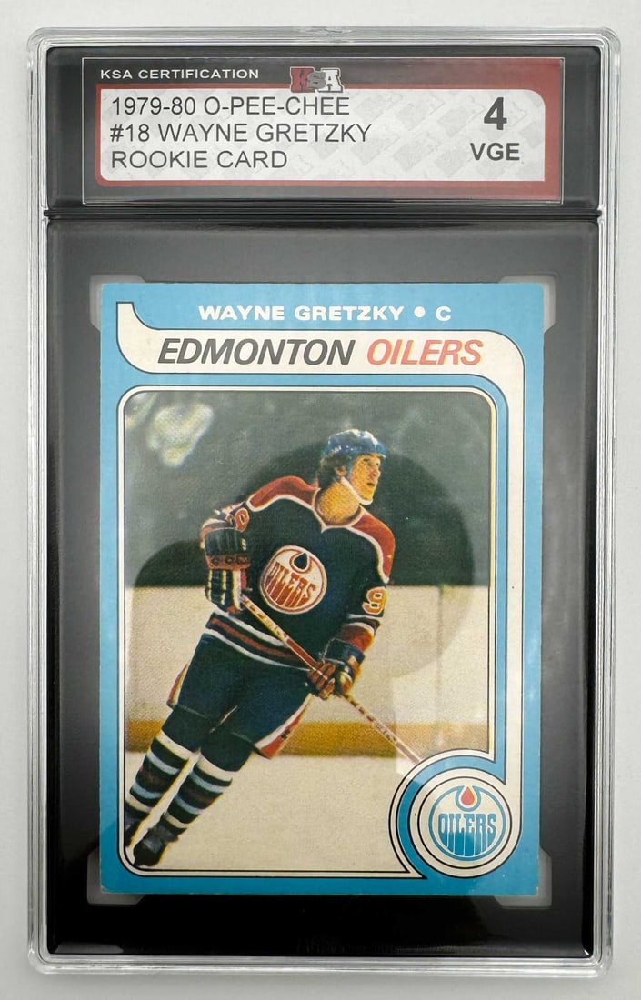 O-pee-chee - "wayne Gretzky" Edmonton Oilers 1979-80 Hockey Card Certified 4vge Auction