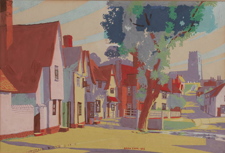 Brian Cook Village Of Kersey, Suffolk