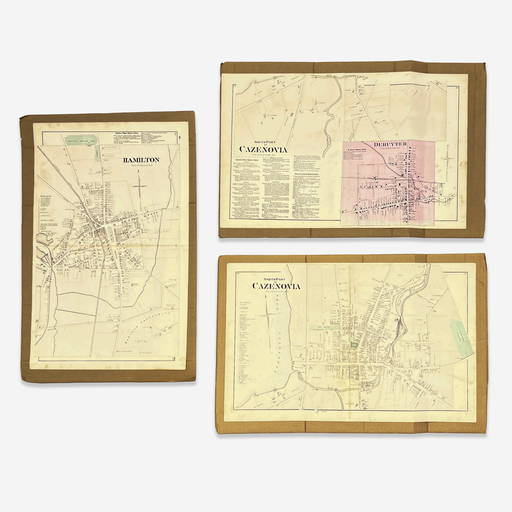 Pomeroy, Whitman & Co. Map Of Hamilton Village, North And South ...