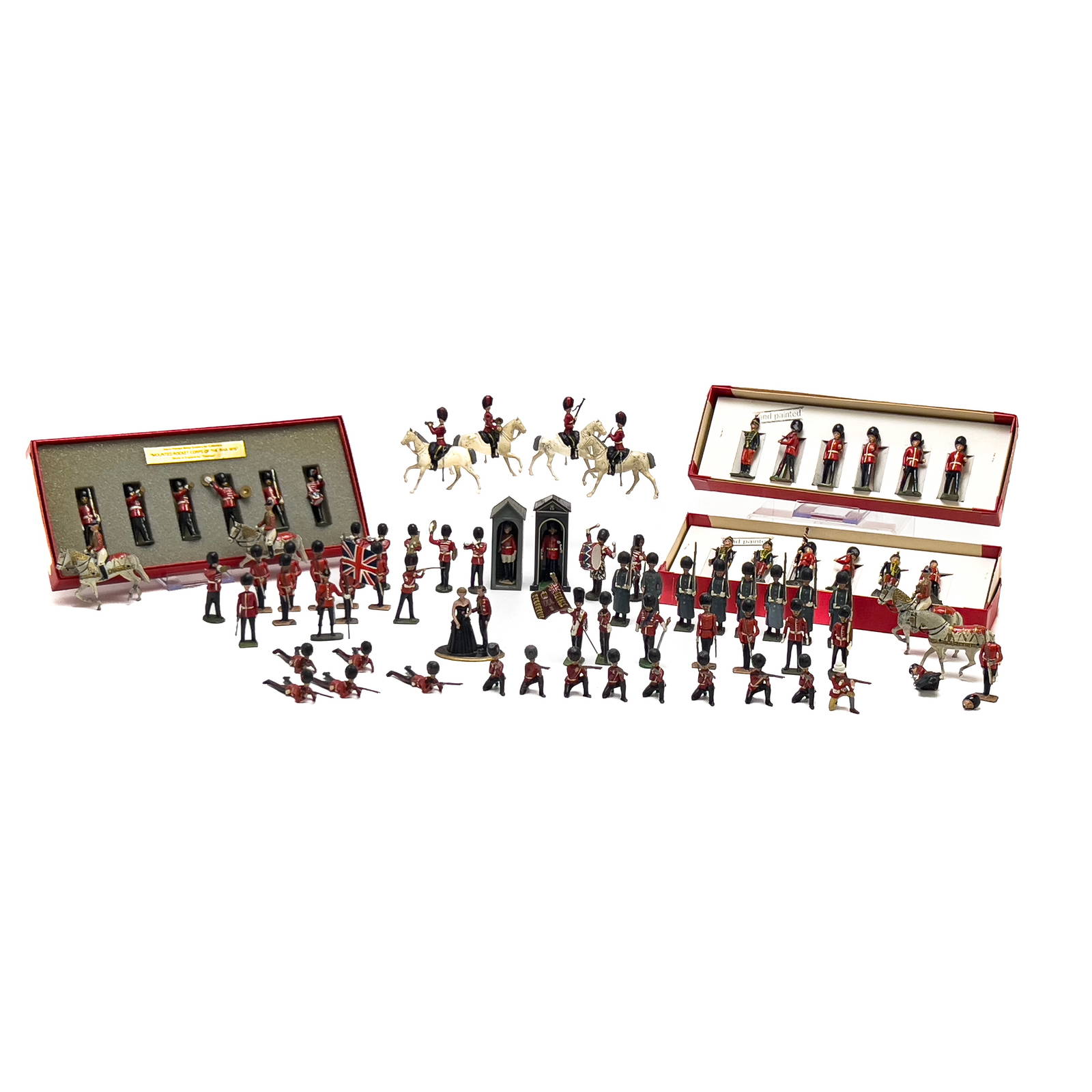 Collection Of Primarily British Grenadier Guard Toy Soldiers, Group Of ...