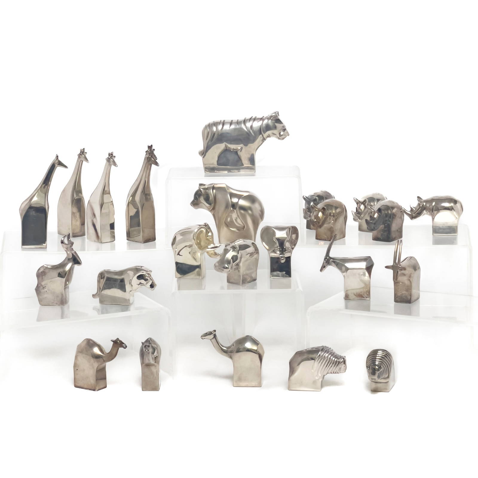 Dansk - Silverplate Animal Paperweights, Group Of 24 Auction