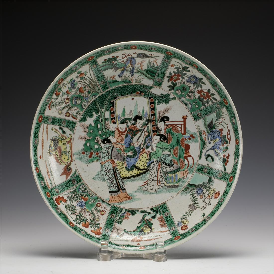 Qing Kangxi Wucai Plate Auction