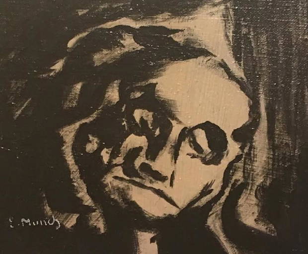 Edvard Munch Signed Original Oil Painting Framed