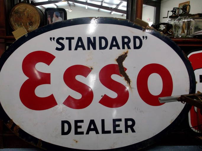 Large Porcelain Standard Esso Sign