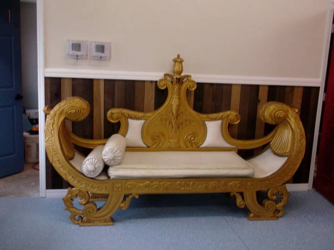 Large Ornamental Setee/ Throne Bench