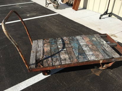 Antique Railroad Depot Baggage Cart Thurmont