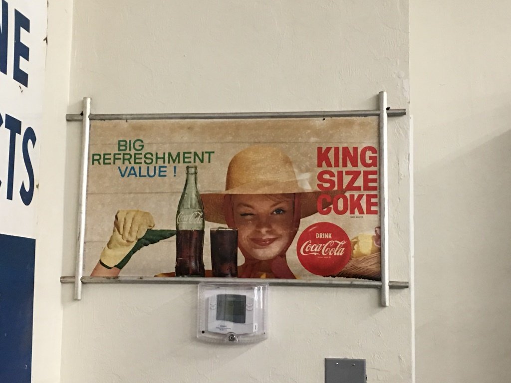 Cardboard Coca-Cola Advertising Sign - Aug 25, 2018 | Trimm Auction ...