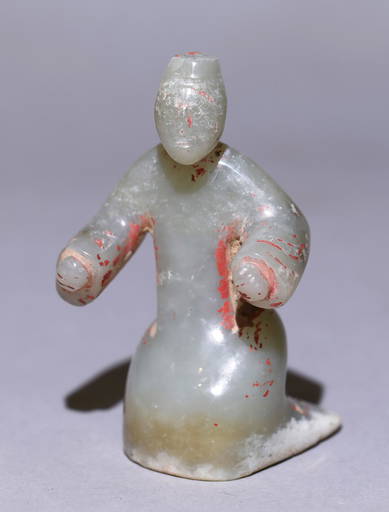 Han Dynasty Carved Jade Dancing Figure