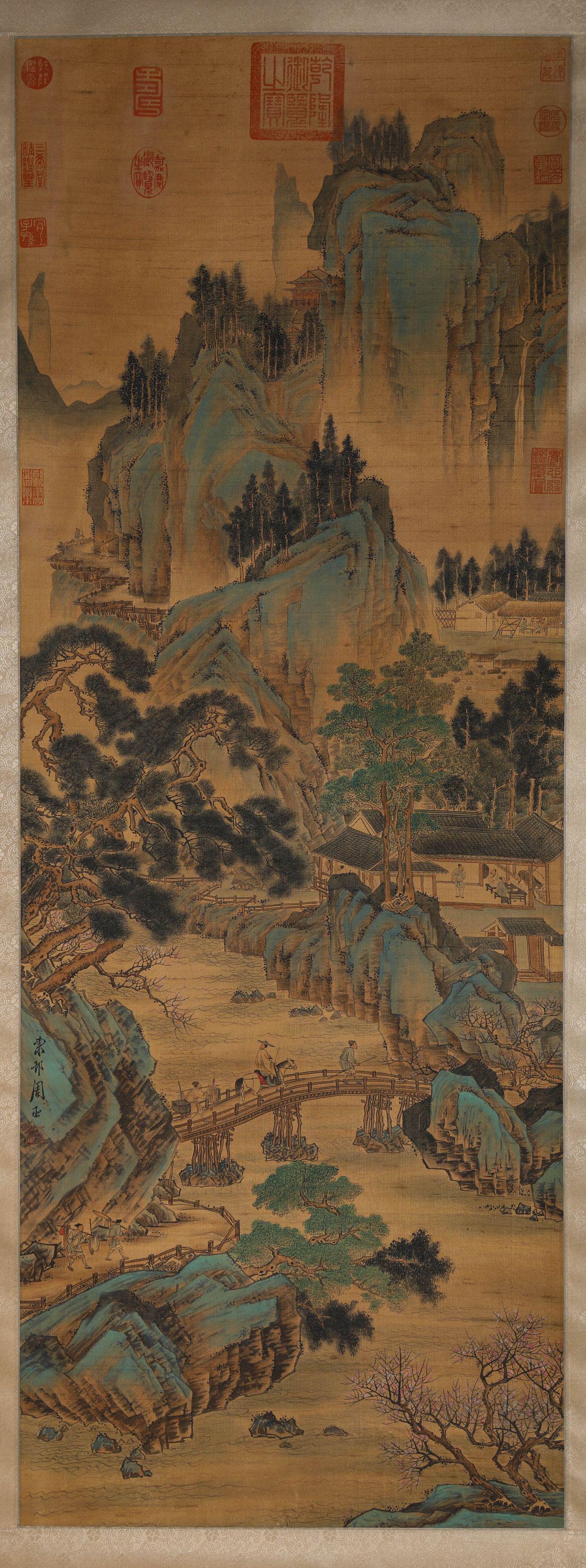 A Scroll Of Chinese Painting By Zhou Chen Auction