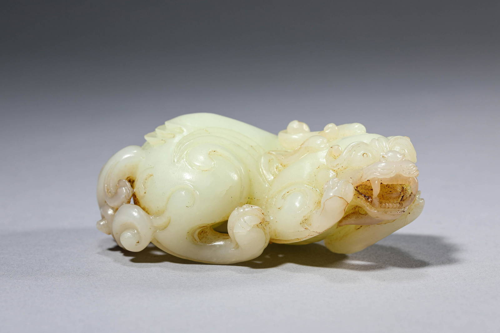 A Jade Pixiu Beast Carving Auction