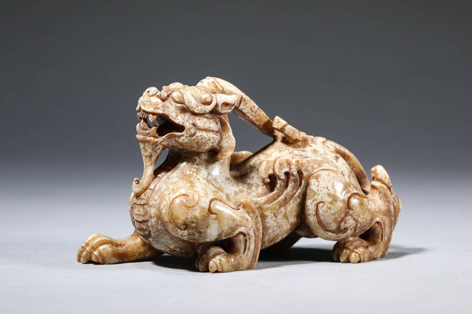 A Jade Pixiu Beast Carving Auction