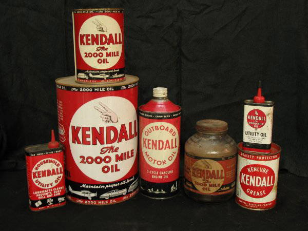 Vintage Kendall Motor Oil Can Products