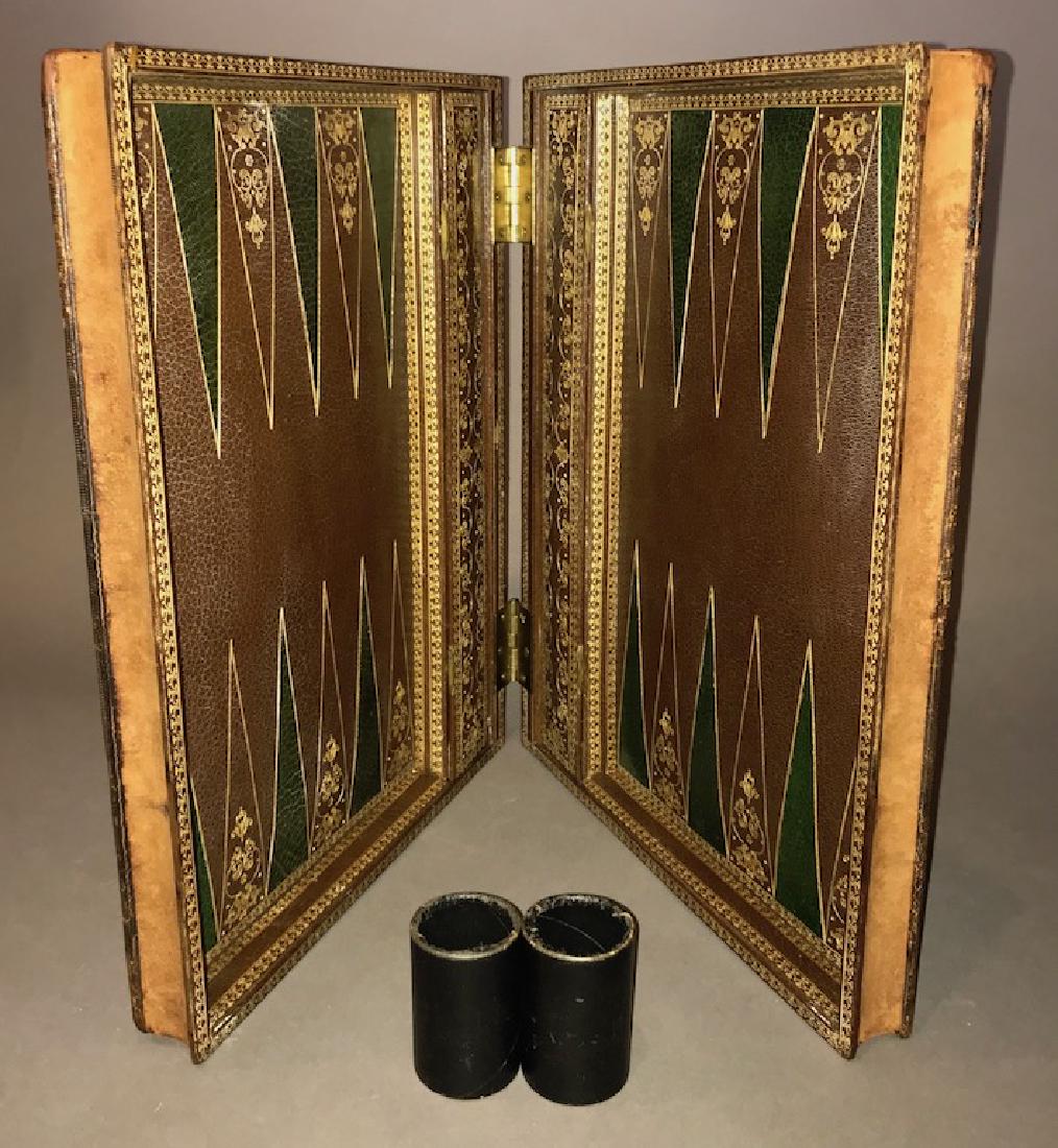 Vintage Cartier Leather Backgammon Board