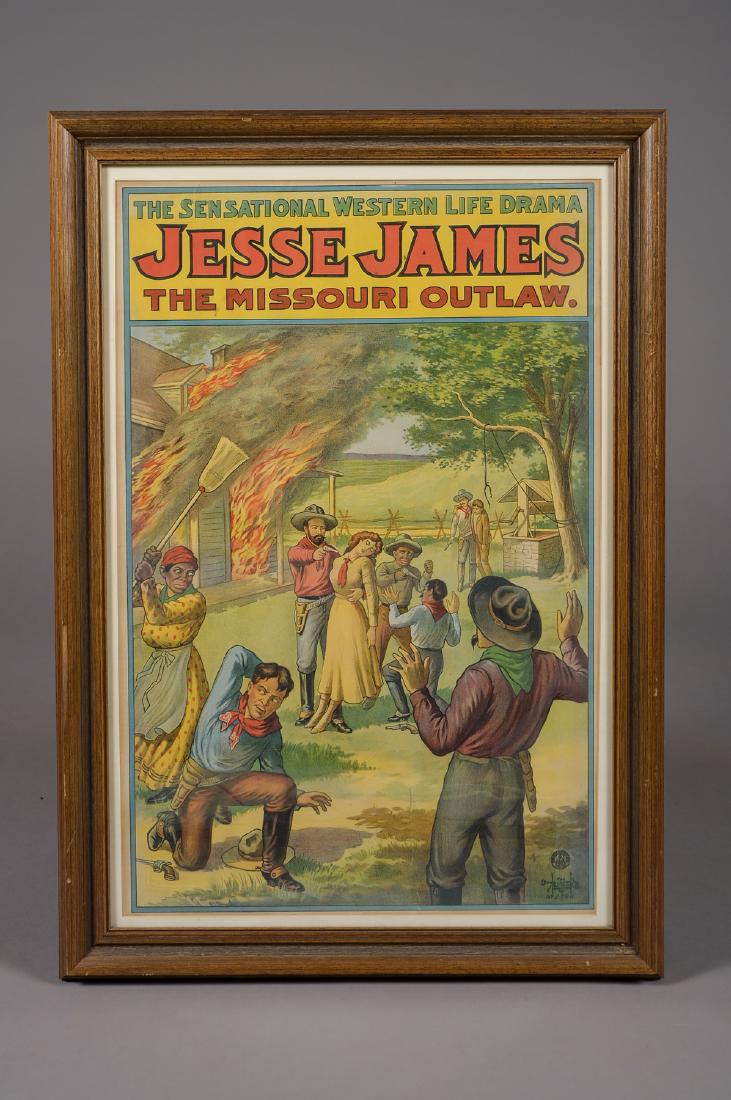 Vintage Jesse James Framed Poster