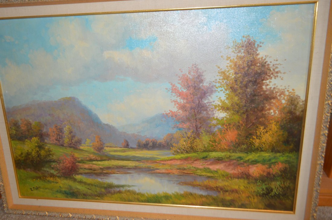 R. Potter (1868-1939) Oil on Canvas